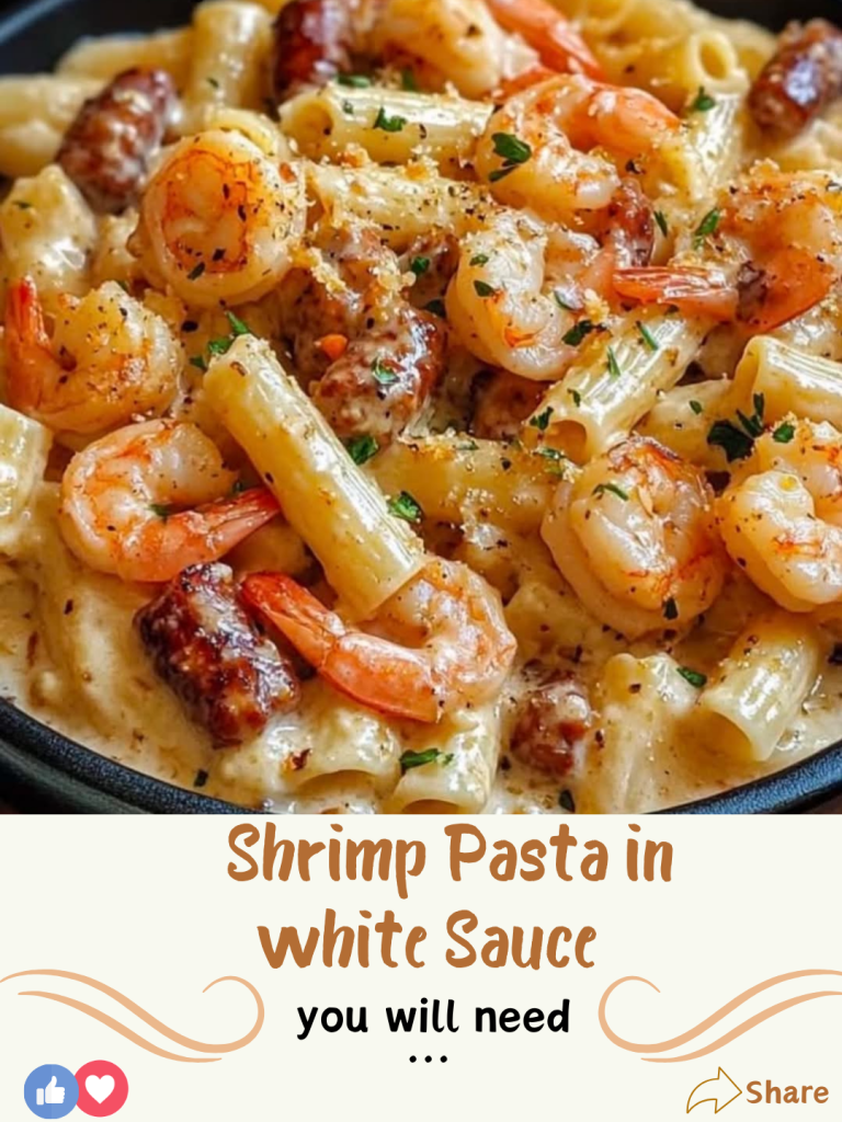 Shrimp Pasta in white Sauce – Eva Cook