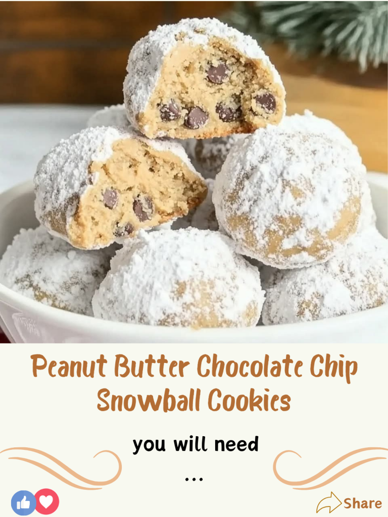 Peanut Butter Chocolate Chip Snowball Cookies – Eva Cook